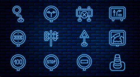 세트 라인 교통 콘 앞 의 그리기 브리지 도로 장벽 빛 철도 횡단 교통 표지판 삼각형 경고 공백 및 아이콘을 포크 벡터 가동교에