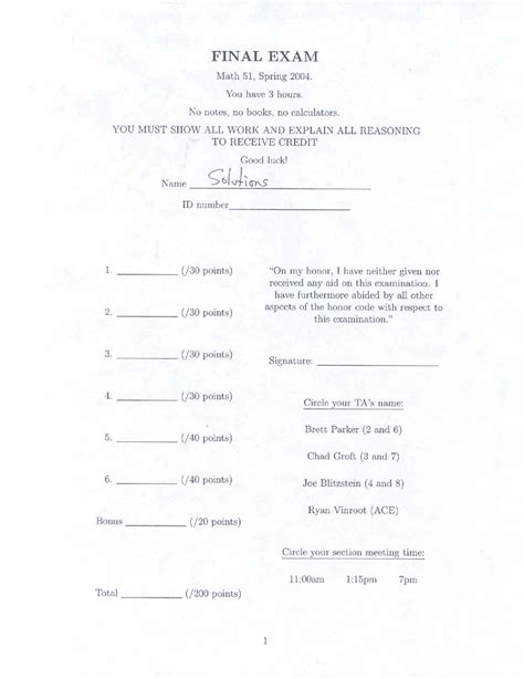 Gradient Linear Algebra And Multivariable Calculus Final Solved