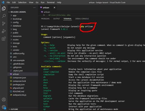 Tutorial Belajar Laravel Bagi Pemula Bagian 2 Mode Developmentfile Artisangit