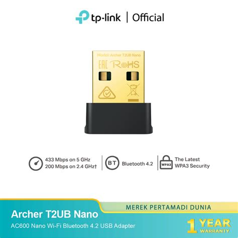 Jual TP Link Archer T2UB Nano T2U Plus AC600 Nano 5 GHz Dual Band Wi Fi 5 Bluetooth 4 2 USB