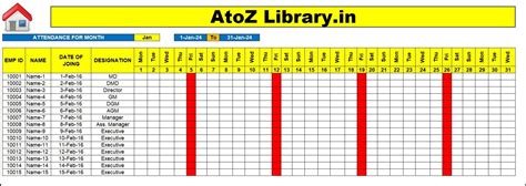 Best 19 Attendance Sheet For Excel Free Download Attendance Sheet In