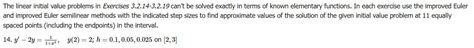 Solved The Linear Initial Value Problems In Exercises