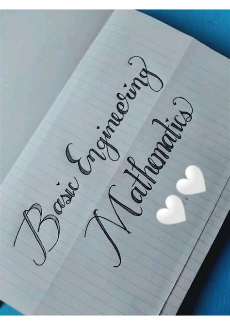 SOLUTION Basic Engineering Mathematics Studypool