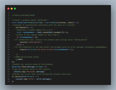Zain Khan On Linkedin In This Code We Create The Promise Deaytime Using The Promise
