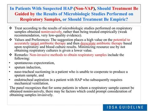 Vap Hap Management Guidelines By Idsa Ats 2016 Dr Tinku Joseph Ppt