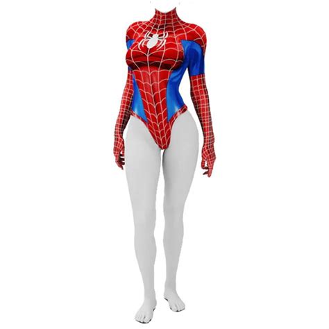 Spider Man The Spider Verse Petra Parker Bikini Swimsuit Costume Metallic Swimsuit Petra