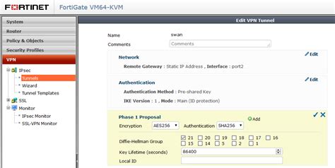 Route Based Vpn Between Fortigate And Strongswan Andras The Techie