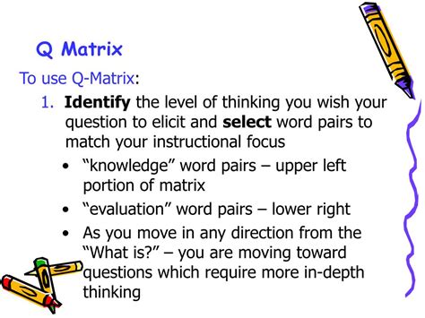 Ppt The Question Matrix Q Matrix Powerpoint Presentation Free