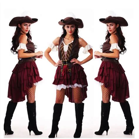 Captain Jack Sparrow Cosplay Girl Disney Halloween Captain Jack