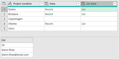 extracting data from nested lists and records in power query my