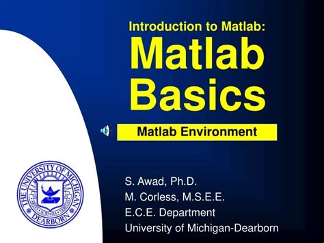 Ppt Matlab Basics Powerpoint Presentation Free Download Id9153488