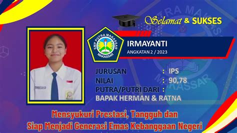 Template Slide Wisuda Smp Menggunakan Powerpoint 27 Pointer Tivi