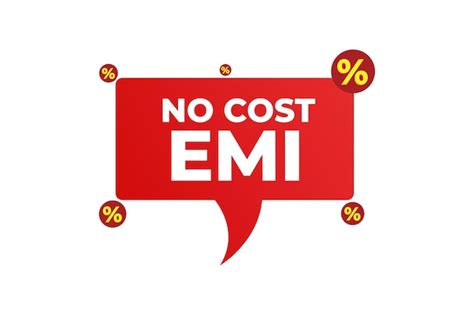 Premium Vector No Cost Emi Payment Design Vector