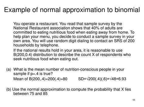Ppt The Normal Approximation To The Binomial Variable Powerpoint Presentation Id
