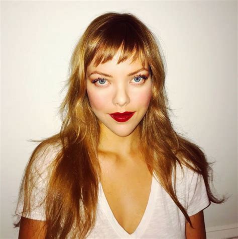 Gorgeous Copper Hair With Stylish Baby Bangs