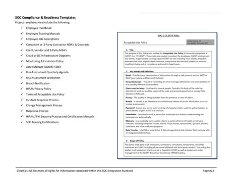 It Runbook Template