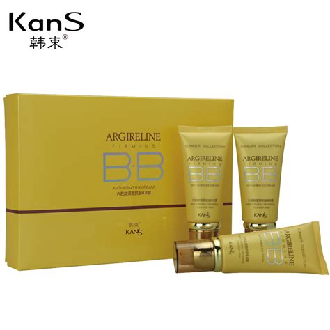 韩束 六胜肽紧致抗龄B霜套装50ml 3 保湿遮瑕隔离霜 提拉紧致 笨笨熊0275