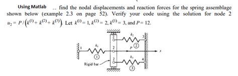 Using Matlab Find The Nodal Displacements And