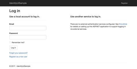 Aspnet Core——身份验证ui安装identity Ui Csdn博客