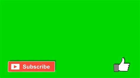 Subscribe And Like Button 6 Animated Subscribe And Like Button On Green Screen Free Use Youtube