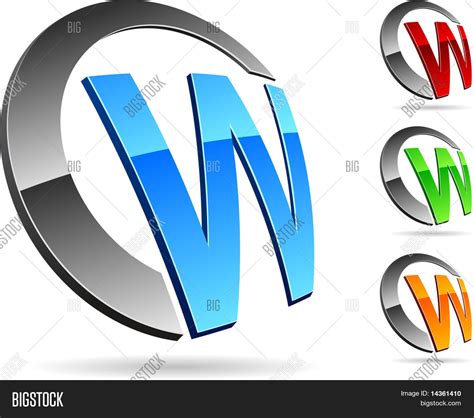 Letter W Symbol Vector And Photo Free Trial Bigstock