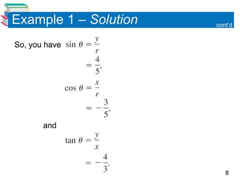 Trigonometric Functions Of Any Angle 2 Ppt