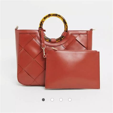 asos bags truffle collection red tort handle bag poshmark