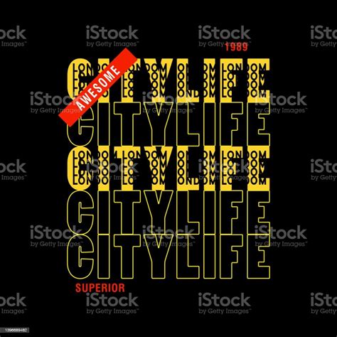 도시 생활 텍스트 그래픽의 프리미엄 벡터 일러스트레이션 티셔츠 인쇄 셔츠 후드티와 바바 정장 키즈 코튼 등의 디자인 보이 복장을