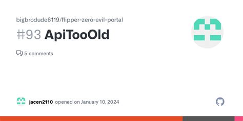 Apitooold · Issue 93 · Bigbrodude6119flipper Zero Evil Portal · Github