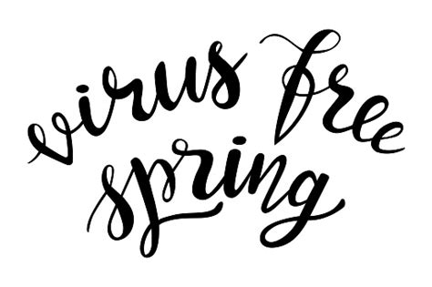 바이러스 무료 봄 손으로 그린 글자 카드 배너 포스터 머그잔 스크랩북 베개 케이스 전화 케이스 및 옷 디자인에 대한 벡터 문구 요소 4월에 대한 스톡 벡터 아트 및 기타