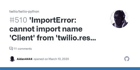 importerror cannot import name client from twilio rest unknown