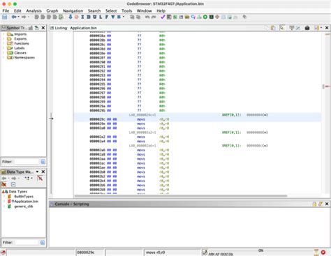 Disassembling A Cortex M Raw Binary File With Ghidra Sticky Bits Powered By Feabhassticky