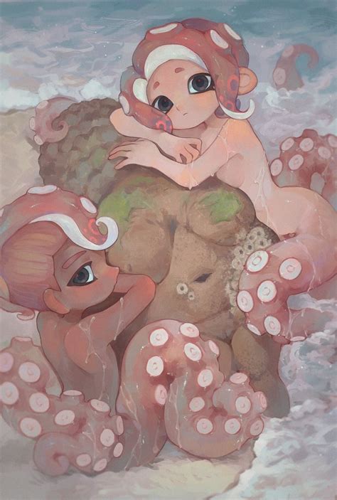 Octoling Player Character Octoling Girl And Octoling Boy Splatoon And More Drawn By Liang