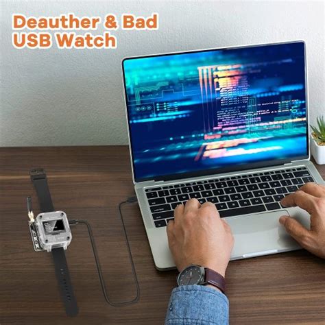 buy aursinc wifi deauther and bad usb watch v4 esp8266 and atmega32u4