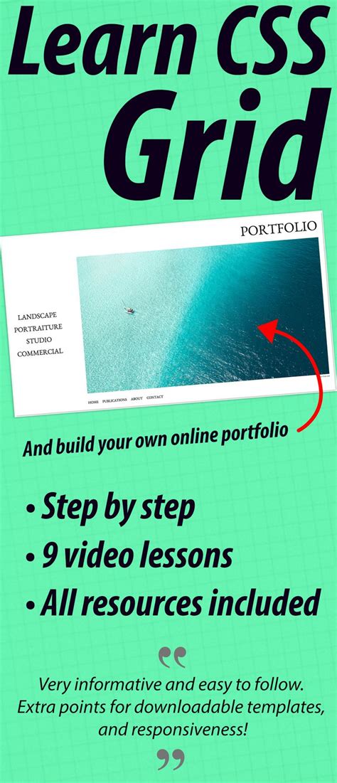 Learn Css Grid Video Class Css Grid Coding Lessons Online Portfolio