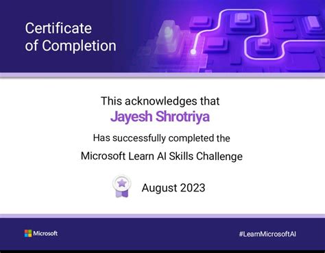 Jayesh Shrotriya On Linkedin Microsoftlearn Microsoftcertified Microsoftai Ai Machinelearning