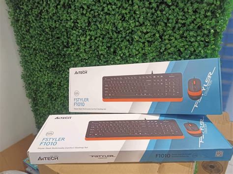 A4tech Fstyler F1010 Keyboard Mouse Combo Usb Orange Computers And Tech Parts And Accessories
