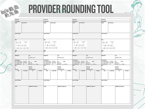 Provider Rounding Tool Great For Physician Nurse Practitioner