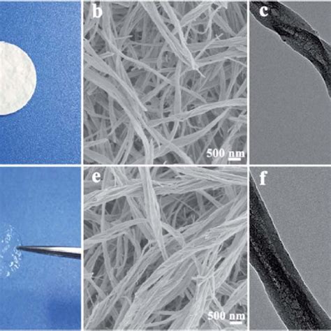 Photographs A And D FE SEM B And E And TEM C And F Images Of The Download Scientific