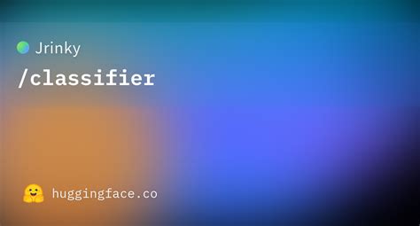 Jrinkyclassifier · Hugging Face