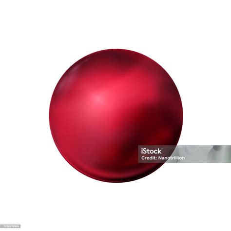 빨간 구체 광택 공 비바 마젠타 사실적인 물체 유리 구슬 아이콘을 둥글게 청소하는 모형입니다 기하학적 디자인 단순한 모양