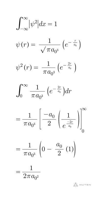Normalization Of The Wave Function For The Electron In A Hydrogen Atom Physics Forums