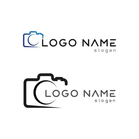 검은 배경에 고립 된 사진 카메라 로고 아이콘 벡터 디자인 서식 파일 프리미엄 벡터