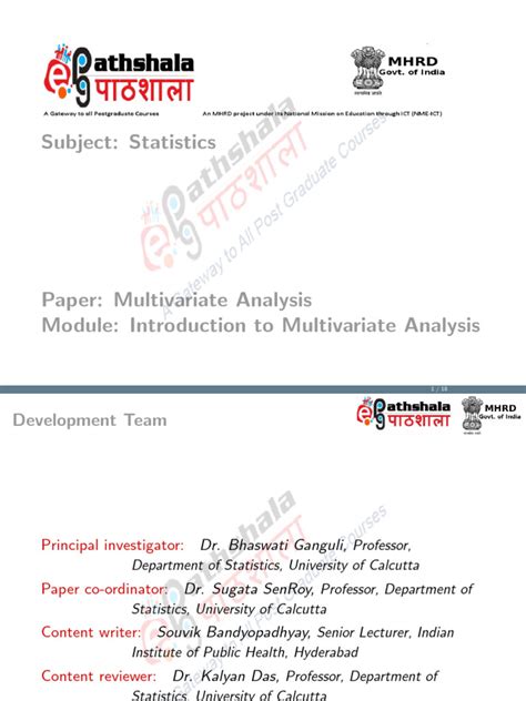 introductionto multivariate analysis pdf multivariate statistics