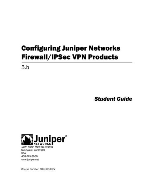Juniper Firewall Cjfv Sg Pdf