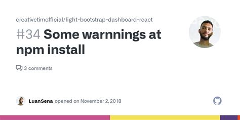 some warnnings at npm install · issue 34 · creativetimofficial light
