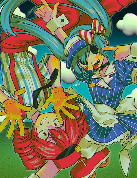 Hatsune Miku And Kasane Teto Vocaloid And More Drawn By Menma