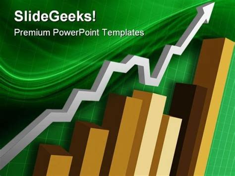 Business Bar Graph Arrow Success PowerPoint Themes And PowerPoint Slides