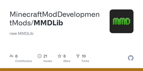 GitHub MinecraftModDevelopmentMods MMDLib New MMDLib