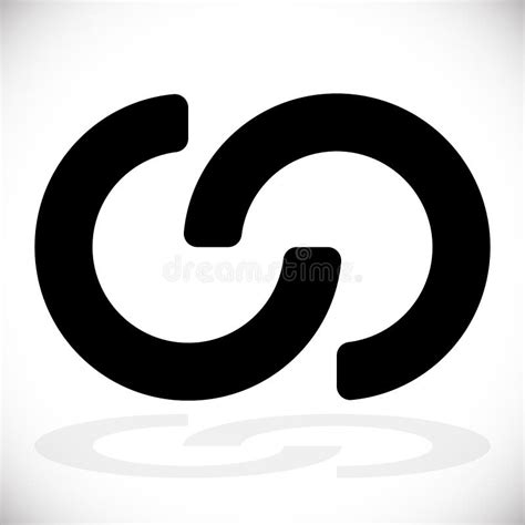 Interlocking Circles Interlocking Rings As Abstract Connection Stock Vector Illustration Of